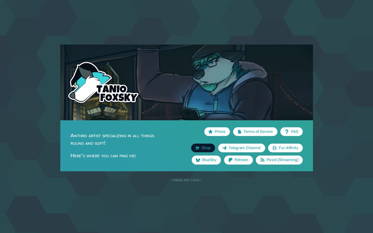Tanio Foxsky's Carrd